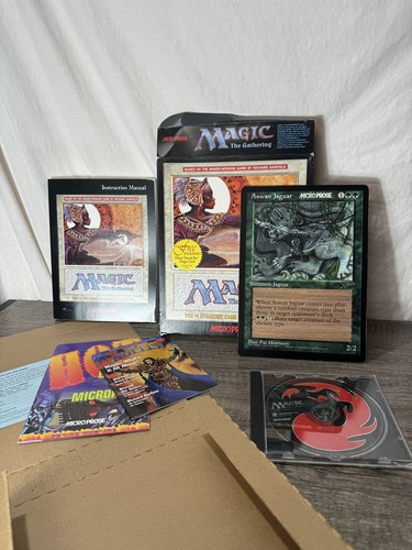 Magic: The Gathering Big Box (PC, 1997) - Manual Large Card & Inserts ...