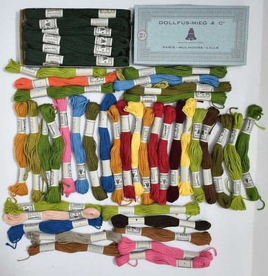 Lot of 51 old skeins of embroidery thread. DMC Brand | eBay