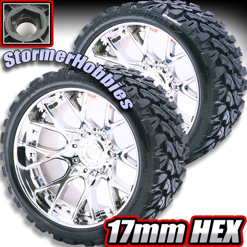 Sweep Racing SRC Monster Truck Terrain Crusher Belted Tires CHROME ...