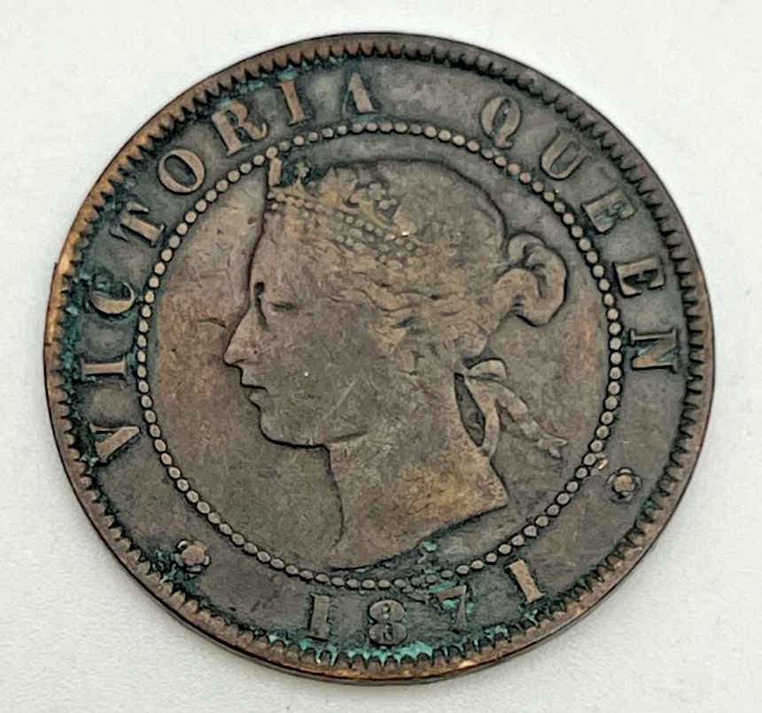 1971 Prince Edward Island KM#4 Bronze 1 Cent Queen Victoria Heaton ...