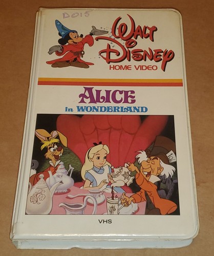 Alice In Wonderland VHS 1981 Walt Disney Home Video Mickey White ...