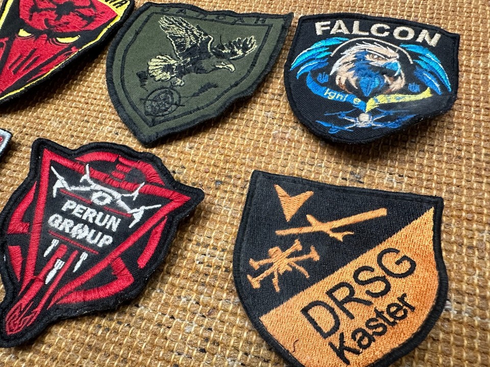 Ukrainian Army Combat Units Patches Chevrons UAV Uniform Flag Map ...