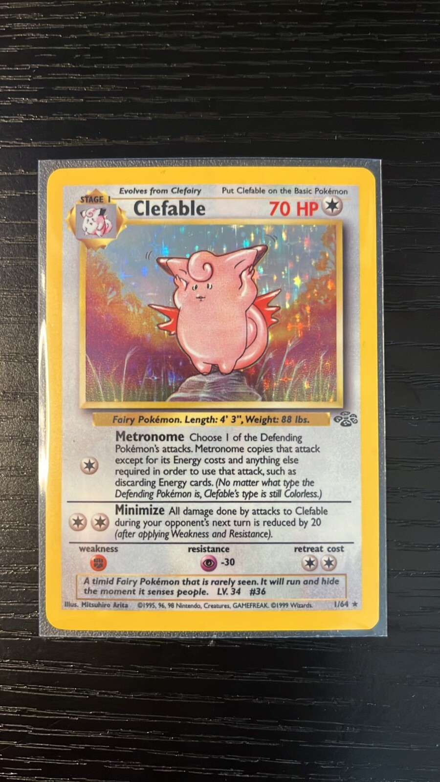 1999 Pokemon Jungle #1 Clefable - Holo, Rare | eBay