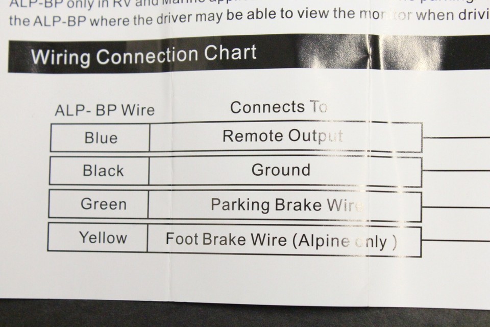 1 pcs Alpine Video Parking Brake Bypass Fits ALPINE ILX-W650 ILX-F309 ...