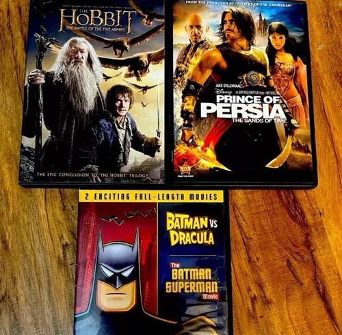 Lot 7 DVDs Movies Hobbit Prince Of Persia Batman, Mix Of Rom-Coms | eBay