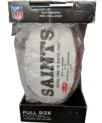 New Orleans Saints NFL Blank Autograph Football NFL Super Bowl Champs ...
