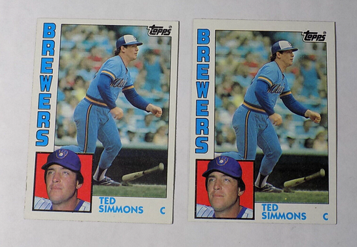 (2) 1984 Topps #630 TED SIMMONS Baseball Cards [MILWAUKEE BREWERS] | eBay