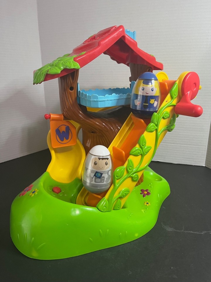 Hasbro Weebles Wobble Musical Sounds Treehouse Slide Lot With 2 Figures ...