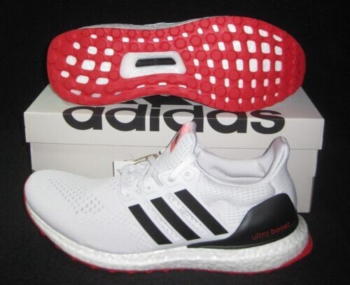 ADIDAS ULTRABOOST 1.0 RUNNING SHOES MEN'S SZ 8.5 NIB ID5879 WHITE RED ...