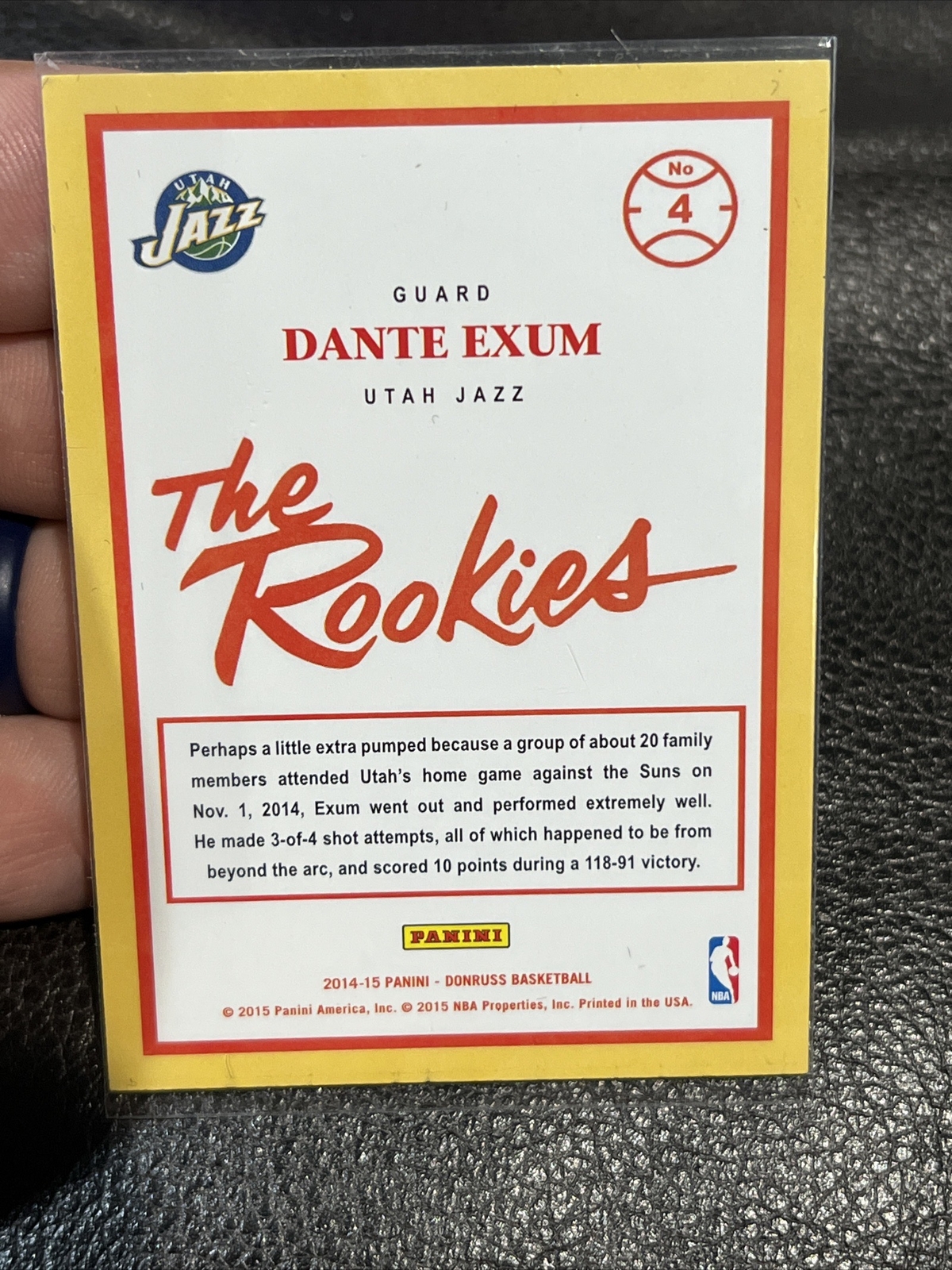 Dante Exum 2014 Panini Donruss The Rookies Press Proof Purple /199 #4 ...