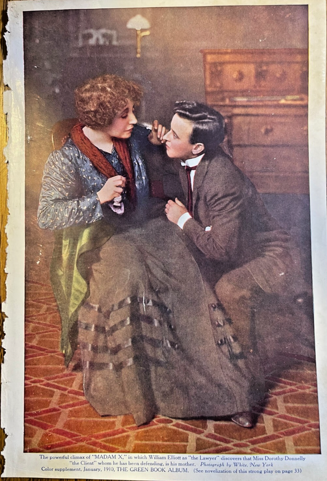 1910 Vintage Magazine Illustration Actors William Elliott & Dorothy ...