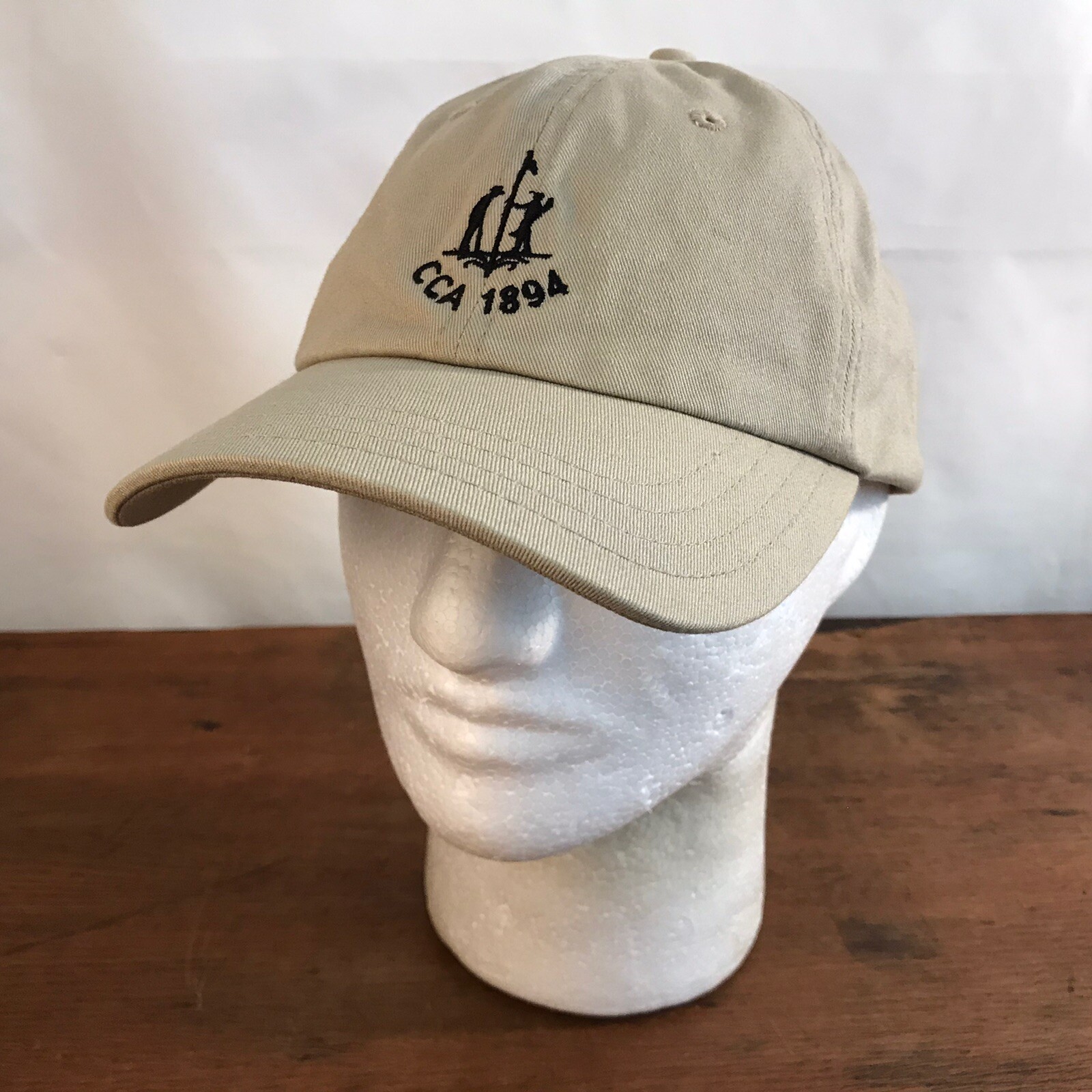 CCA 1894 Golf Tan Cotton Strapback Baseball Cap Hat CH42 | eBay