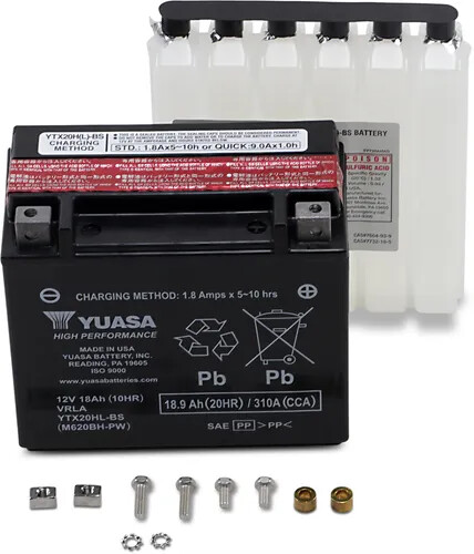 Yuasa Fresh Pack AGM Battery YTX20HL-BS-PW Kawasaki Mule 2510 98 | eBay
