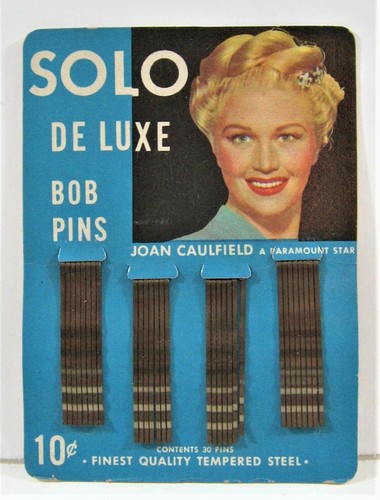 Vintage Solo Bob Pins Joan Caulfield Movie Star Card (B) Solo Prod NY ...