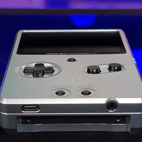 Gameboy Advance GBA SP Unhinged Aluminum IPS UsbC 1700 mAh Battery ...