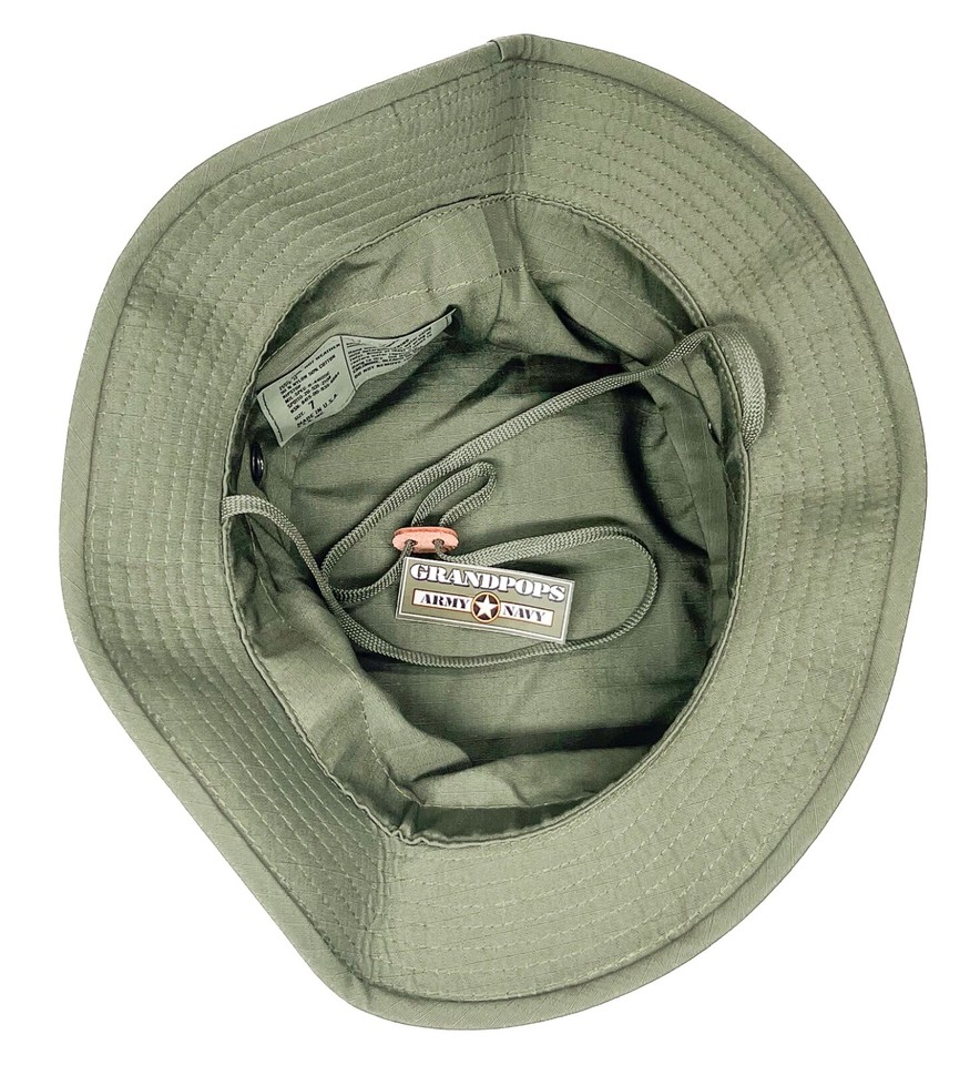 Vietnam Short Brim OD Green Jungle Hat Rip Stop Made in USA New ...