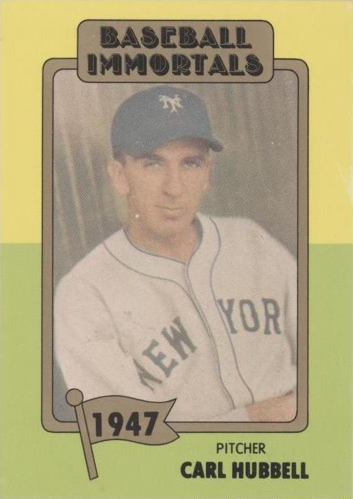 1980-87 SSPC Baseball Immortals - Carl Hubbell #53 for sale online | eBay