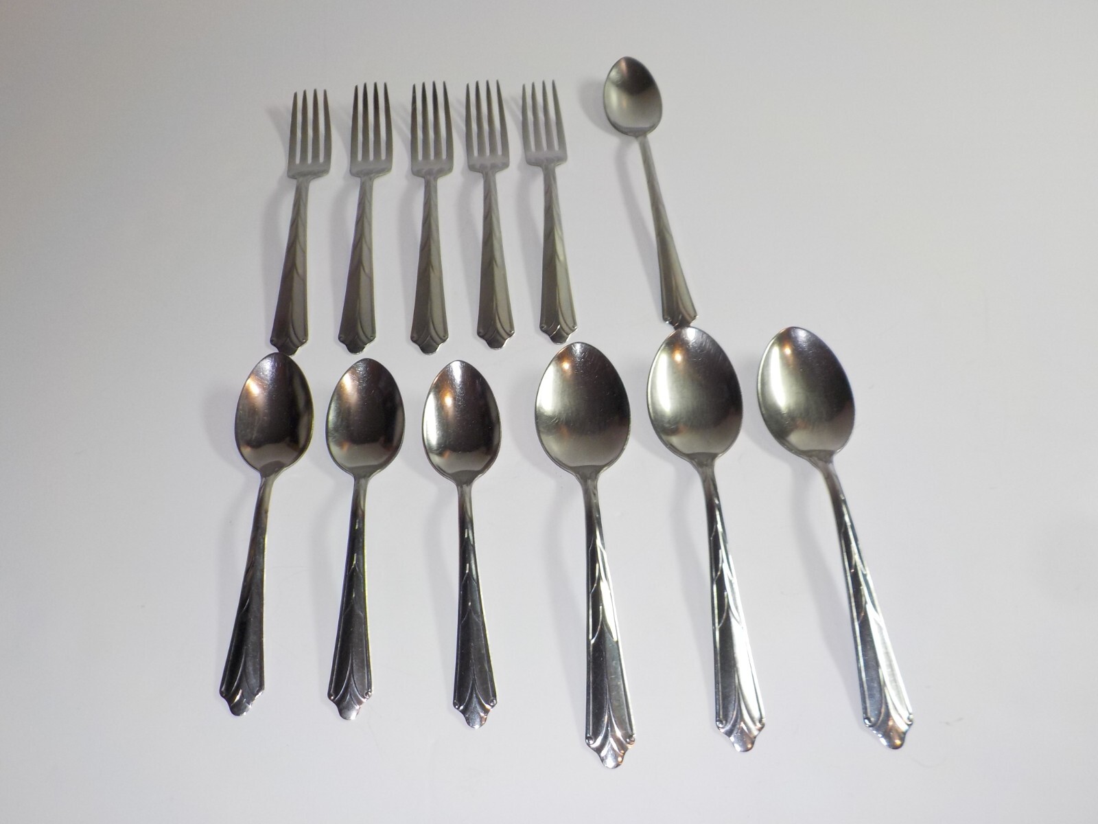 Lot of 12 Vintage EKCO Stainless Steel Flatware USA Forks Spoons | eBay