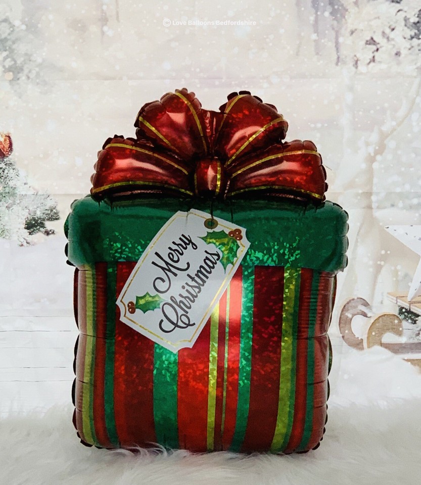 30IN CHRISTMAS PRESENT FOIL BALLOON CHRISTMAS PARTY DECORATIONS | eBay UK