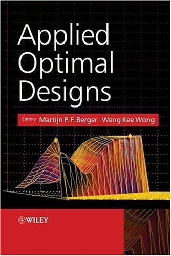 Applied Optimal Designs by Weng-Kee Wong (2005, Hardcover) for sale ...
