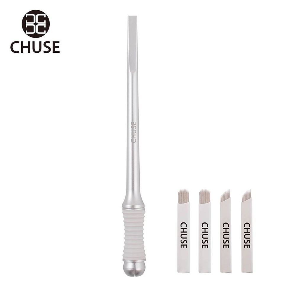CHUSE Microblading Manual Tattoo Pen Permanent Eyebrow 4 Blades Pencil ...