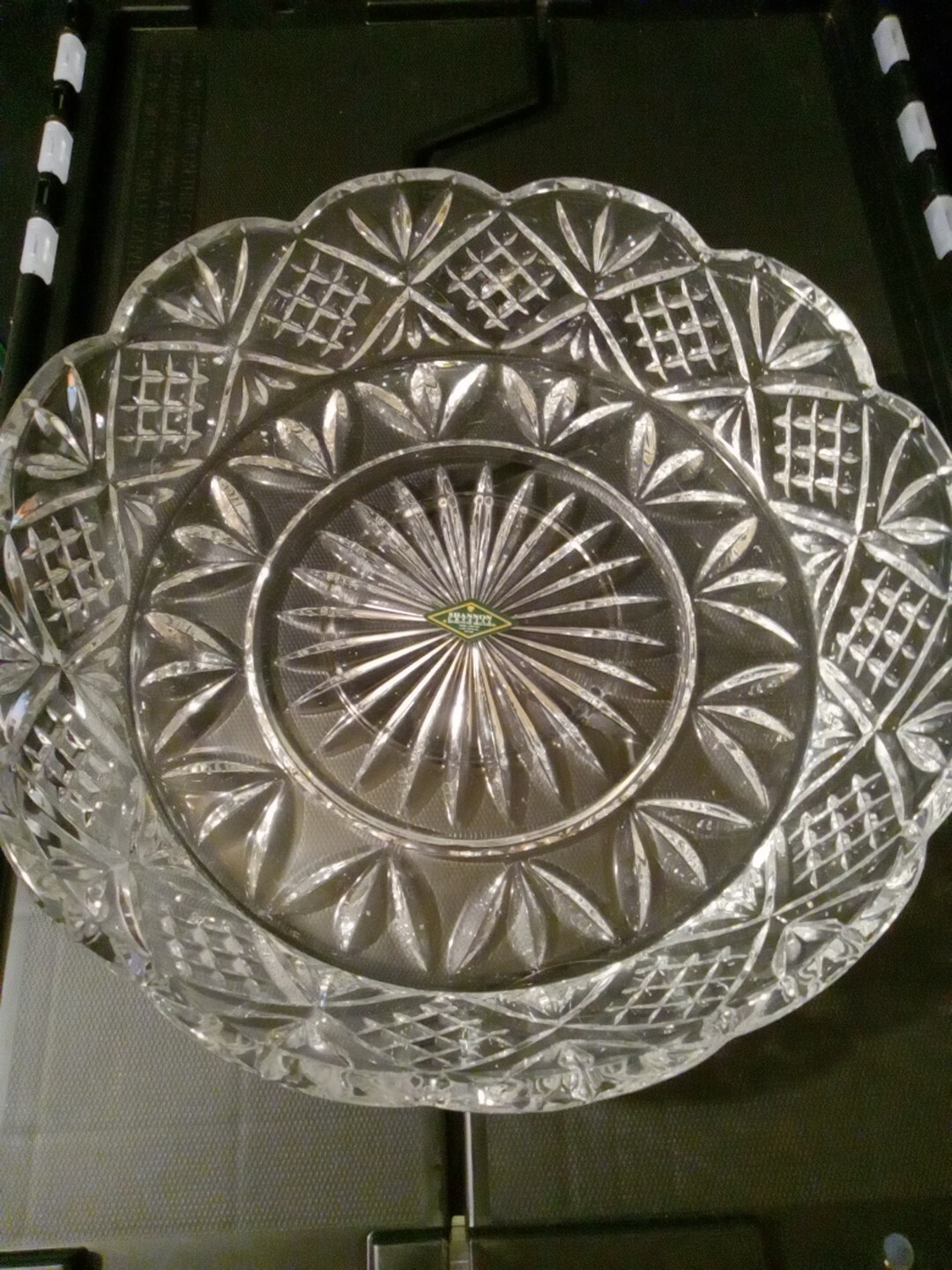 Large 12" Shannon Crystal "Design Of Ireland" Hand Crafted Cut Lead ...