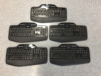 LOT of 5 Logitech MK700/MK710 Wireless Ergonomic Keyboard No USB ...
