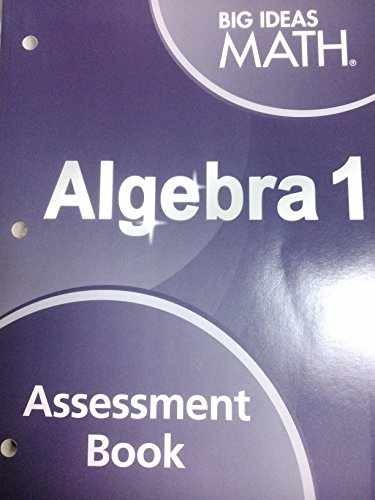 Big Ideas Math Algebra 1: Assessment Book - Hardcover - Very Good h ...