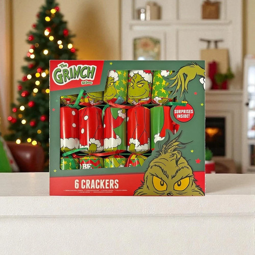 The Grinch Christmas Crackers 6 Pack 30cm ea. Dr Seuss Character ...