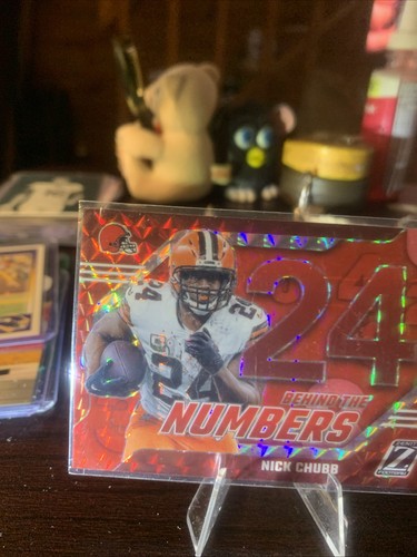 Sports Cards 2023 Panini Zenith Nick Chubb Behind The Numbers Red ...