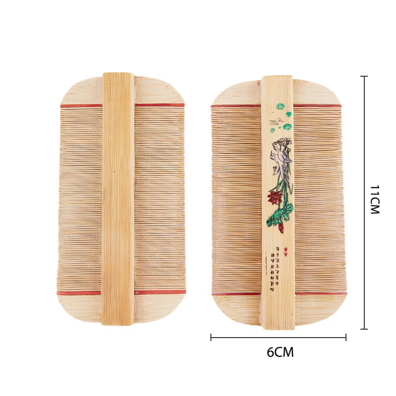 Double Sided Handmade Lice Comb Remove Itching Scraping Head Flea ...