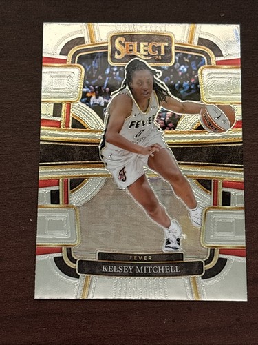 Kelsey Mitchell 2024 Panini Select WNBA Indiana Fever Silver Prizm Card ...