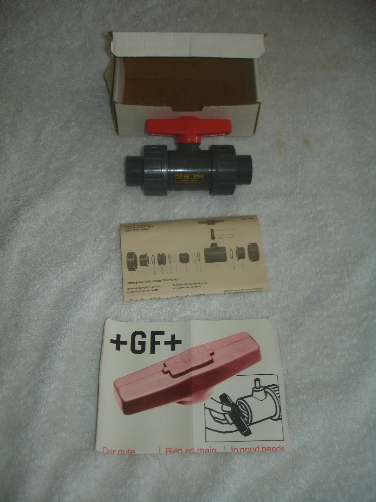 +GF+ Signet 161.346.301 3/8" EPDM TRUE UNION BALL VALVE Type 346 PN16 ...