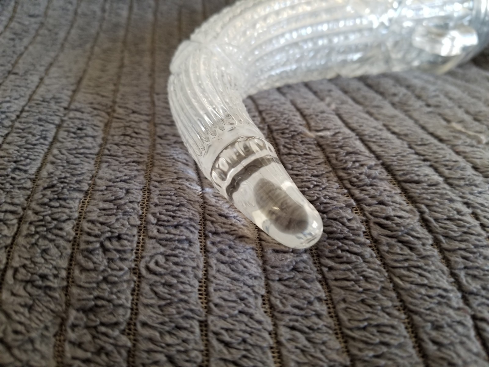 RARE ANTIQUE HORN OF PLENTY WHISKEY FLASK FOUST DISTILLERY GLEN ROCK PA ...