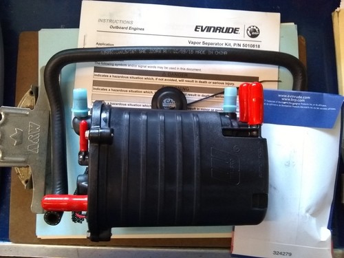NIB Evinrude 40-50-55-60-75-90 inline E-tec Fuel Vapor Separator Pump ...
