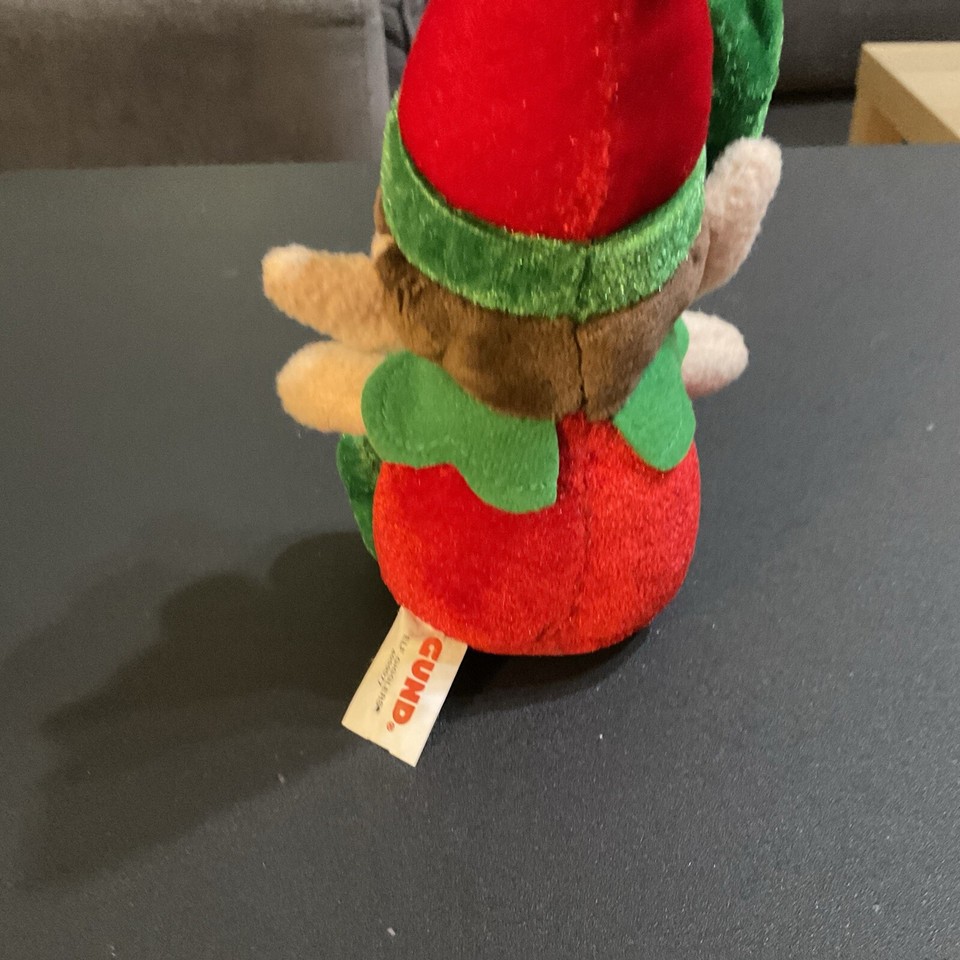 Gund Elf Plush Giggler Christmas Stuffed Toy Doll 6 Inch Works Giggles ...