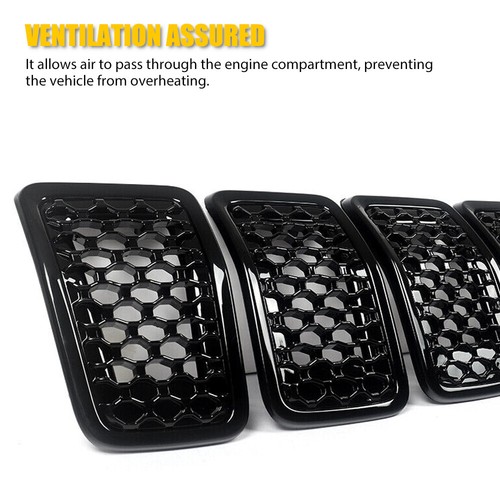 1/2set Fits Jeep Front Cherokee Mesh Grille Inserts Frame Accessories ...