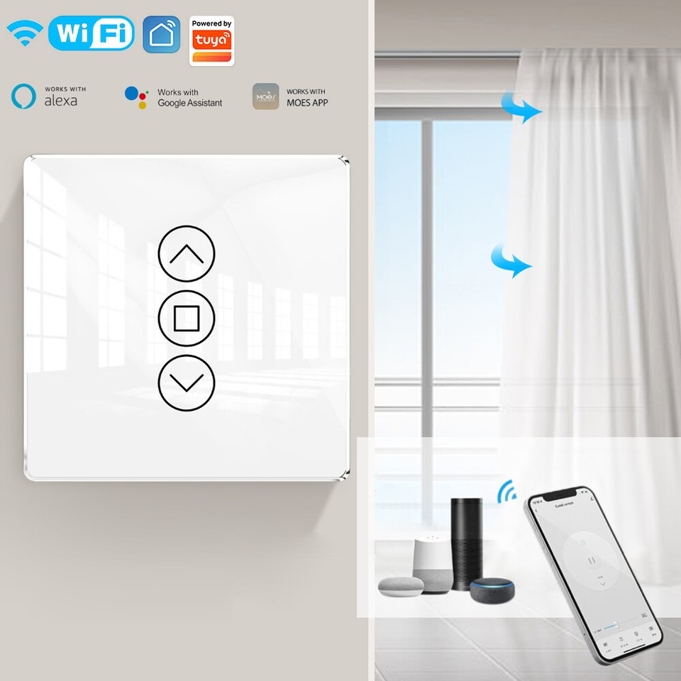 Tuya Smart EU Wifi Curtain Blind Switch Timer for Roller Shutter ...