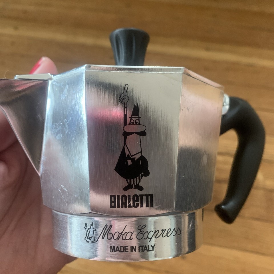 Bialetti Moka Express Stovetop Espresso 1 Cup Coffee Maker Pot Latte ...