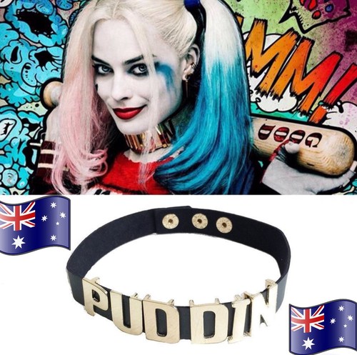 Harley Quinn Suicide Squad PUDDIN Choker Necklace Collar Cosplay ...