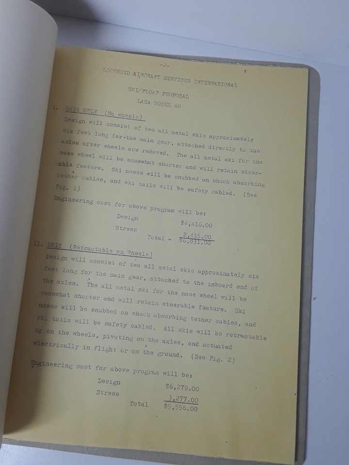 VTG Lockheed Aircraft Services International Ski/ Float Proposal Lasa ...