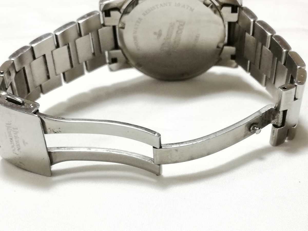 Vivienne Westwood Chronograph Watch Silver Black Dial 18cm Vivienne Westwood Chronograph Watch Silver Black Dial 18cm