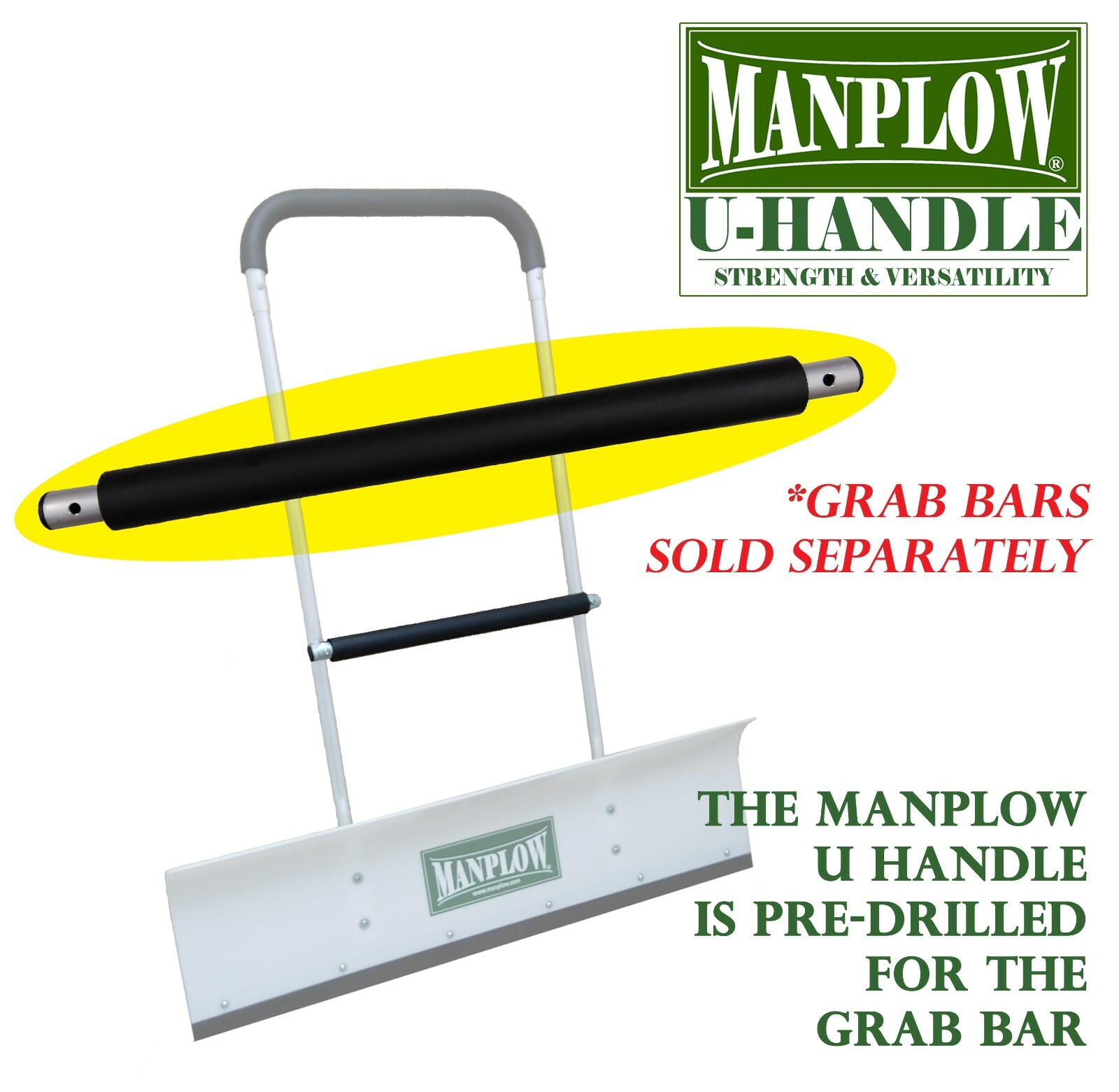 MANPLOW PRO24 Snow Pusher HDPE Blade 24" W for sale online | eBay