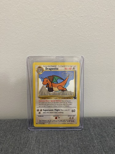 Dragonite Pokemon The First Movie Promo Card Black Star Promo #5 Gold ...