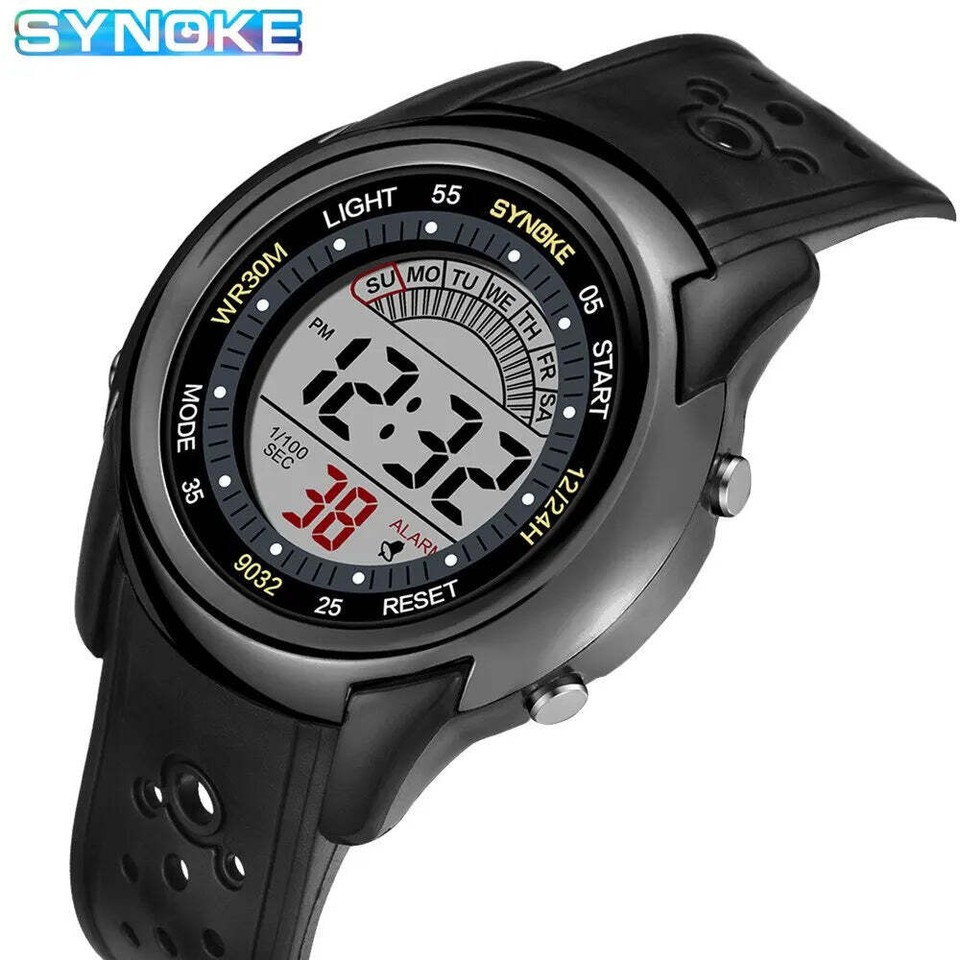 SYNOKE Mens Digital Watch Multifunction Waterproof Luminous | eBay UK