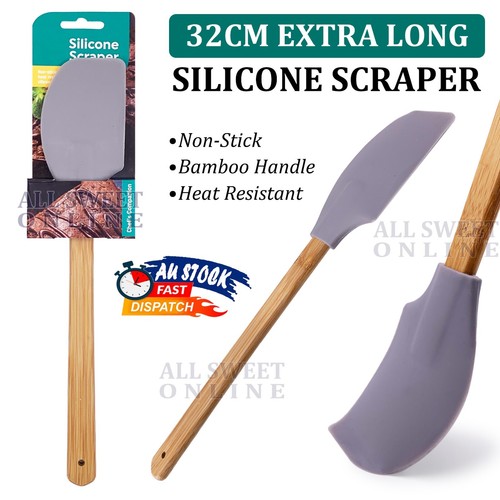 Large Silicone Scraper Non-stick Cooking Baking Kitchen Spatula Heat ...