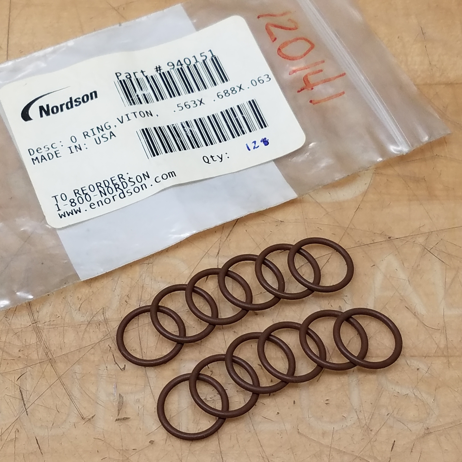 Nordson 940151 O-Ring .563X.688X.063 Viton - for sale online | eBay