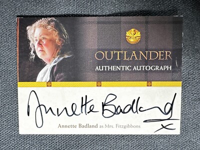 Outlander Cryptozoic S1 Annette Badland Mrs Fitz Authentic Autograph ...