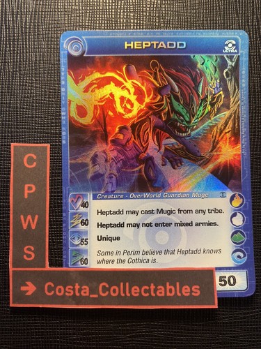 HEPTADD - MAX P+S - 40/60/55/60/50 - ULTRA RARE - CHAOTIC - 1ST EDITION ...