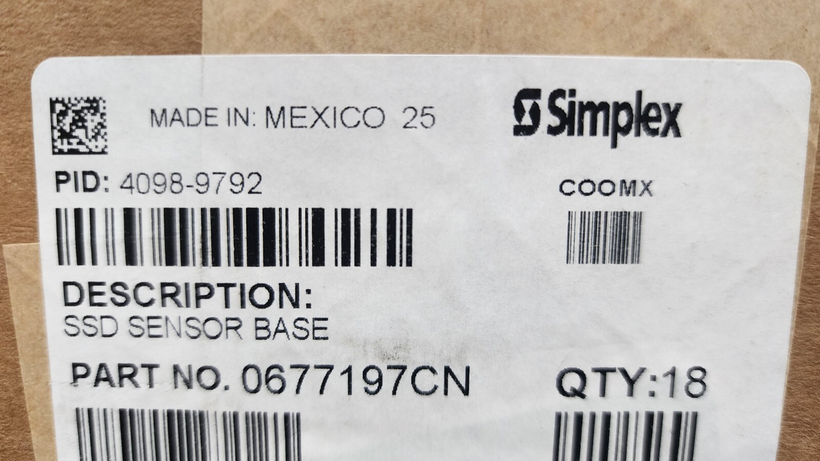 Box of 18 Pcs - Simplex 4098-9792 SSD Sensor Base New Sealed | eBay